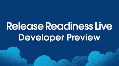 Developer Preview Winter Release Readiness Live YouTube