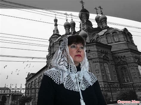 Ниспадающий платок для храма крючком. - Страна Мам