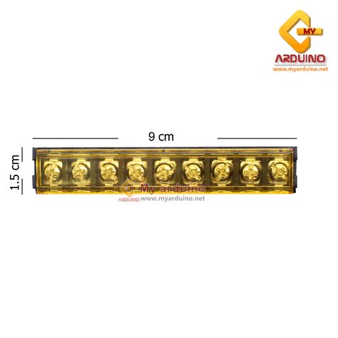 ขั้วต่อ Terminal Block With Cover Hb9500 9ขา เทอมินอลบล๊อก พร้อมฝาปิด ระยะขา 10mm 300v25a ขาย