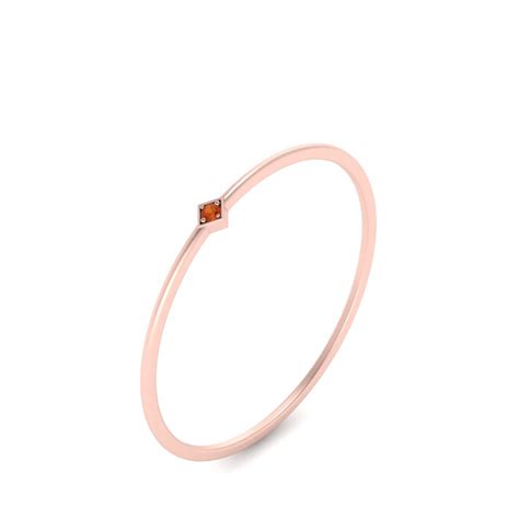 Small Single Stone Stack Band Fascinating Diamonds