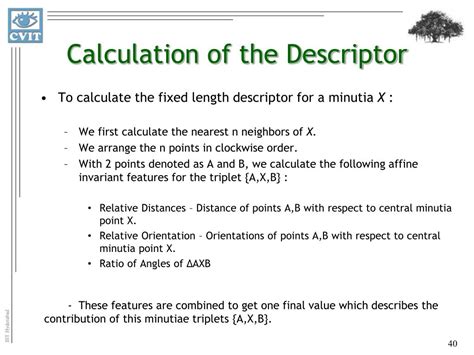 Ppt Minutiae Local Structures For Fingerprint Matching And Indexing