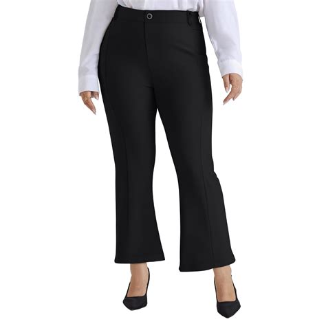 Caijunjia Womens Plus Size Dress Pantsslimming Panel Stretch Business