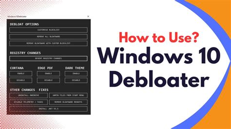 How To Use Windows 10 Debloater Optimize Your Pc Performance