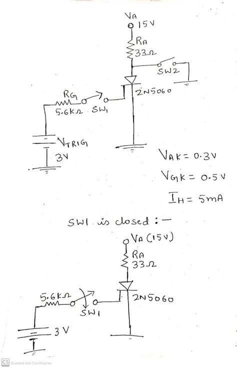 [solved] example determine the gate trigger current and the anode