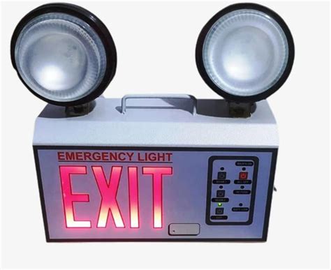 White Aluminium Industrial Emergency Exit Light B15 At Rs 2950 In New Delhi