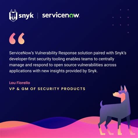 Snyk Track Open Source Software Vulnerabilities With Servicenow Snyk Posted On The Topic