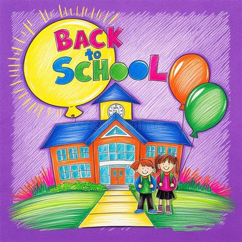 Unique Back To School Poster Designs Stock Illustration Illustration