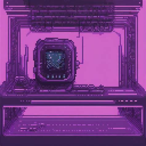 Vintage Purple Computer Case With A Stylish Clock Design Premium Ai Generated Image