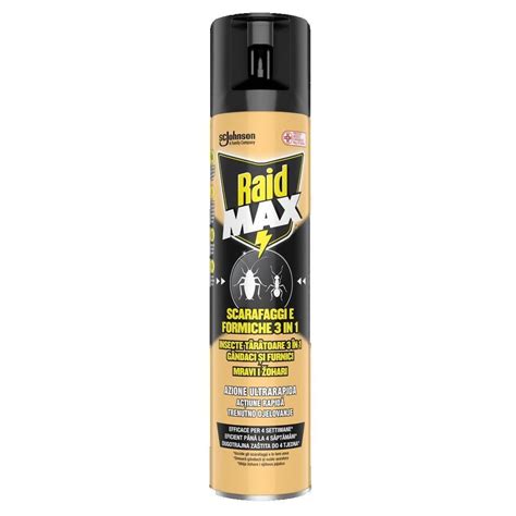Reginato Fratelli Store Raid Max Insecticide Spray Cockroaches And
