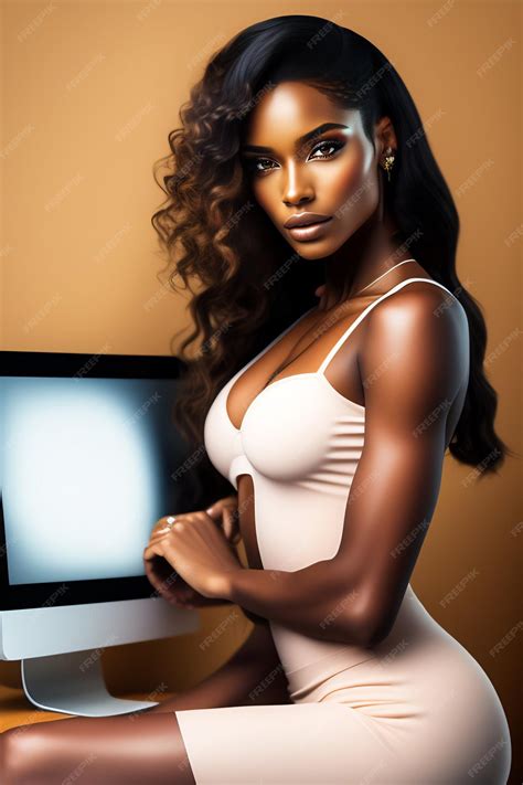 Premium Ai Image African Black Woman Model Ai Generate