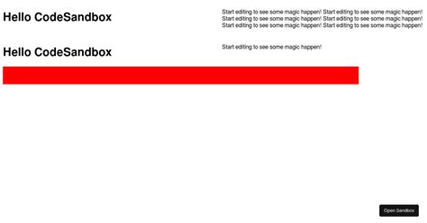 with fragments codesandbox