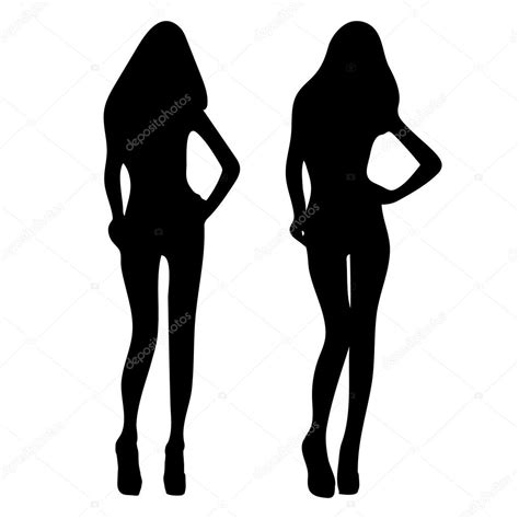 Sexy Woman Silhouette Side View