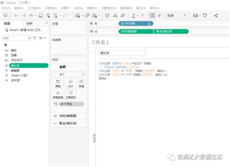 举个栗子！tableau技巧（30）：巧妙实现 双柱图 和 折线图 的组合图表 知乎