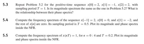 5 14 Use 3 Point FFT To Compute The Frequency Chegg Com