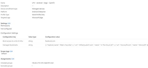 Edge For Ios And Android Need Help With Configuration R Intune