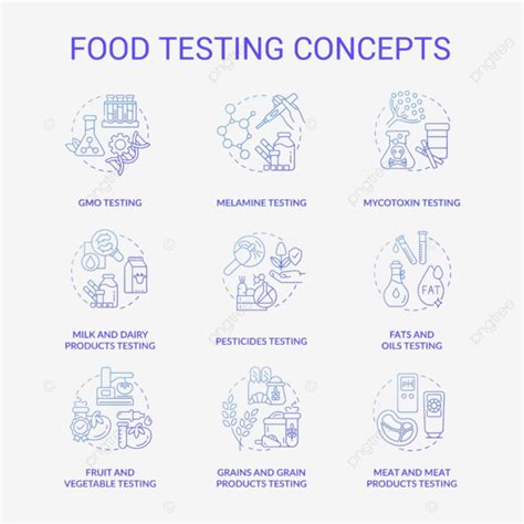 Blue Gradient Set Vector Hd Images Food Testing Blue Gradient Concept