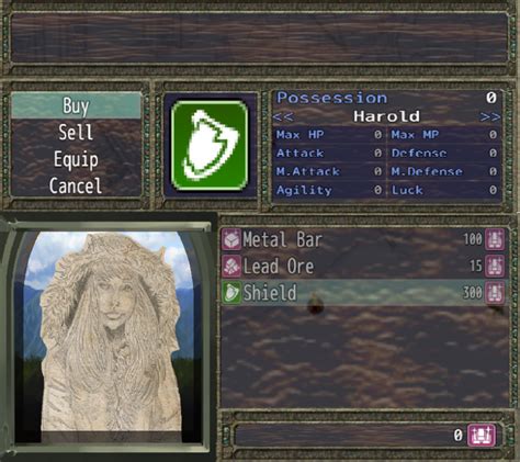Visual Shopkeeper Modification To Yanfly Shop Menu Core Plugin Rpg
