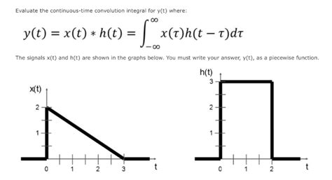 solved evaluate the continuous time convolution integral for