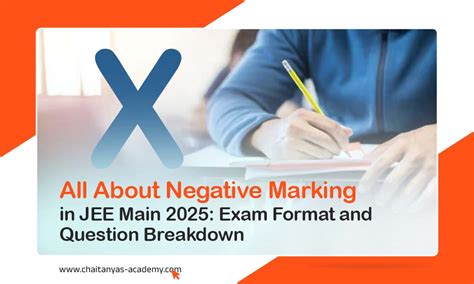 Negative Marking In Jee Main 2025 Session 1 And 2 Chaitanya Academy