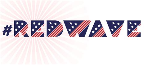 흰색 배경에 해시 태그 중간 선거 배너 전단지 게시물 인쇄 스티커 템플릿 디자인을위한 2022 정치 캠페인 애국심 동기 부여 메시지 인용 레드 웨이브 벡터 11월에 대한