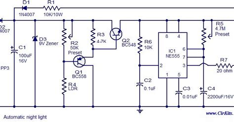Automatic Night Light Circuit EveryDay Electronics
