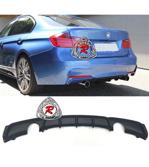 Bmw 3 Series F30f31 2012 2018 Rear Diffuser Dual Outlet Single Tip Mp Style Bayson R Bmw 3 Series F30f31 2012 2018 Rear Diffuser Dual Outlet Single Tip Mp Style Bayson R