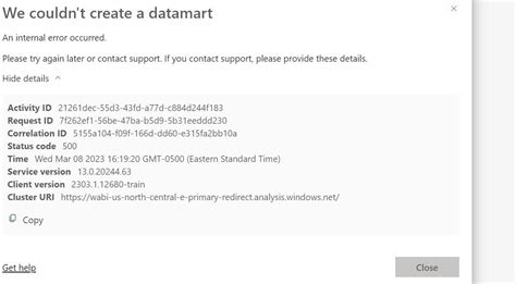 Datamart Not Connected To Dataset Control Plan Microsoft Fabric Community