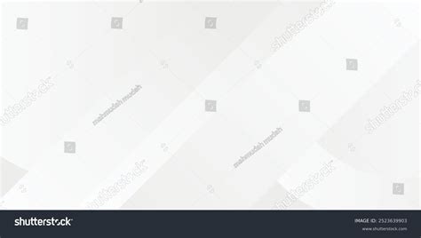 3d White Geometric Abstract Background Overlap Stock Vector Royalty