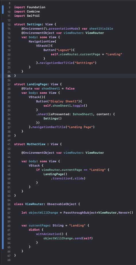 App Crashing When Navigating To Another View From Sheet Rswiftui
