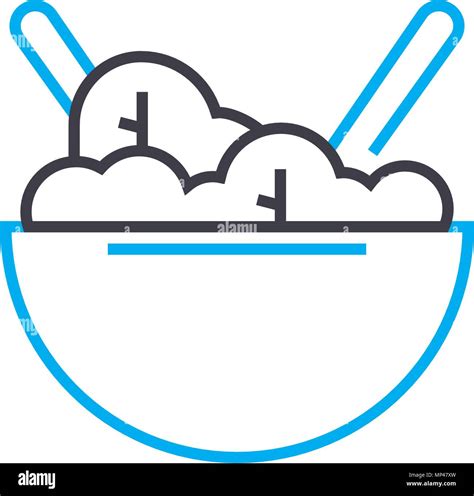 Second Course Linear Icon Concept Second Course Line Vector Sign Symbol Illustration Stock