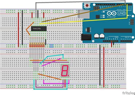 Controlling Seven Segment Display Using Arduino And 74hc595 Shift