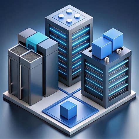 Premium Photo Isometric Data Center