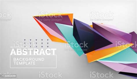 3d 삼각 도형 추상적인 배경 회색 배경 사업 또는 하이테크 개념적 벽지 색상 삼각형 구성 0명에 대한 스톡 벡터 아트 및 기타 이미지 Istock