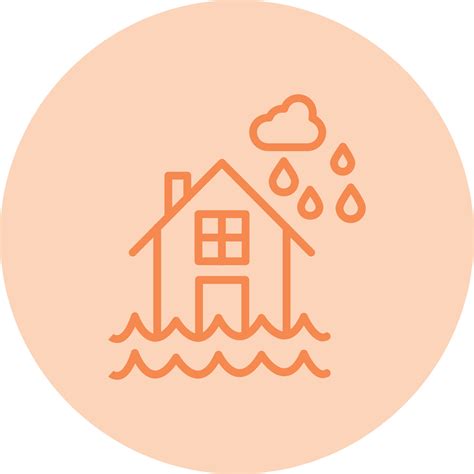 Flooded House Vector Icon 16497992 Vector Art At Vecteezy