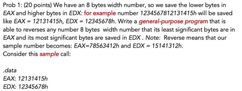 Solved By Using Loop Instructions Thanks Prob 1 20 Points We