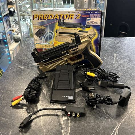 Pre Owned SONY PLAYSTATION 1 PS1 SEGA SATURN LIGHT GUN PISTOL BLASTER CONTROL Predator 2