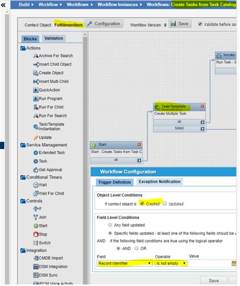 Tasktemplate Instantiation Workflow Block