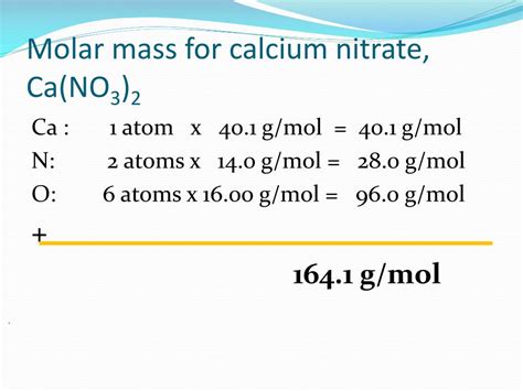 48+ calculate the molecular mass of calcium nitrate - SahailTegan