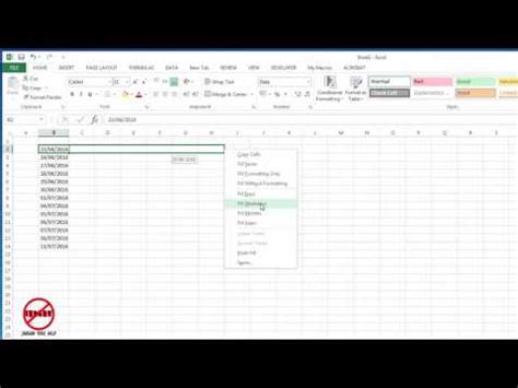 How To Enter A Series Of Dates In Excel That Are Only Weekdays Gary Schwartz S Blog