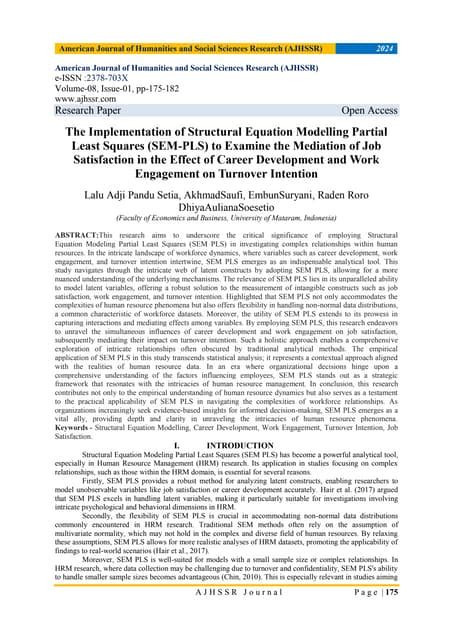 The Implementation Of Structural Equation Modelling Partial Least Squares Sem Pls To Examine