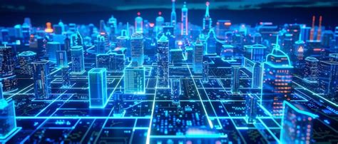 Cybersecurity Shield Dynamically Protecting A Network Of Interconnected Smart Cities Glowing