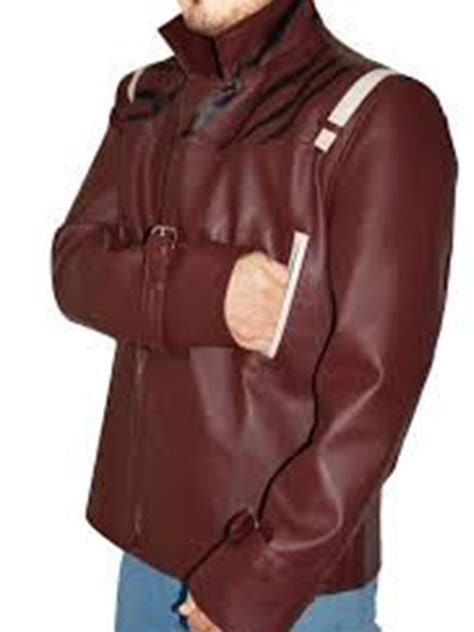 Travis Touchdown Maroon Leather Jacket