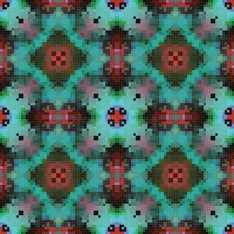 Geometric Mosaic Seamless Pattern Design Repeat Textile Design