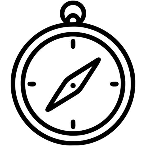 Premium Vector Compass Icon Outline