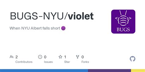 Github Bugs Nyuviolet When Nyu Albert Falls Short 🟣