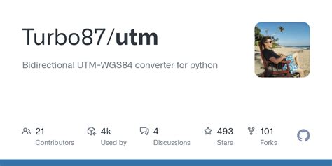 Github Turbo87utm Bidirectional Utm Wgs84 Converter For Python