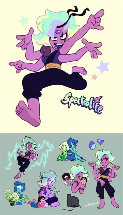 Gem Fusion Spectrolite Steven Universe Mrhaliboot Steven Universe Personajes Memes De