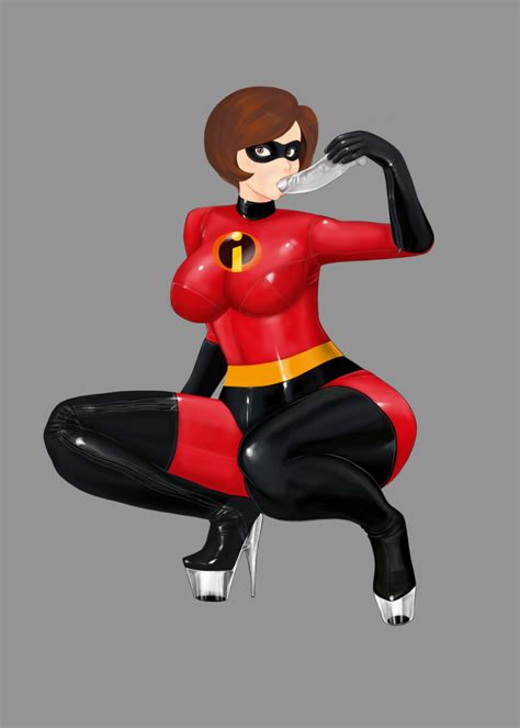 Rule 34 Boots Disney Elastigirl Elbow Gloves Gloves Helen Parr High