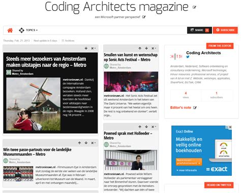 Coding Architects Magazine No1 Architect Magazine Microsoft Senses