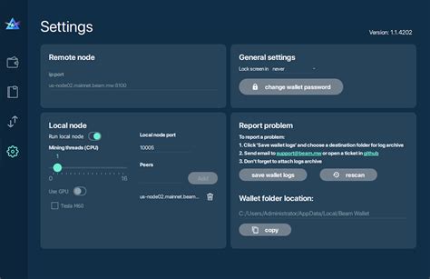 Remove Mining Threads From Wallets · Issue 361 · Beammw Beam · Github